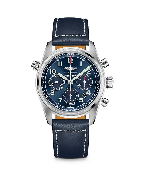 LONGINES Spirit Chronograph 42mm Watch - Blue