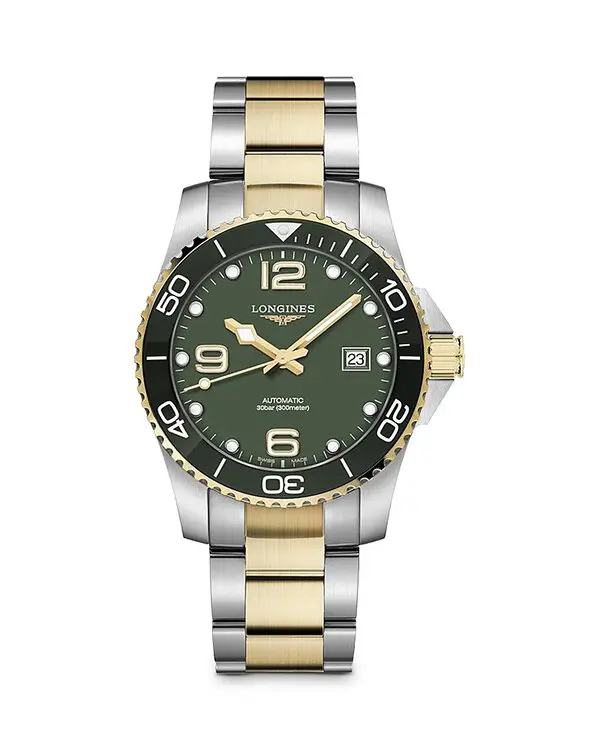 LONGINES Hydroconquest Stainless Steel 41mm Watch - Green