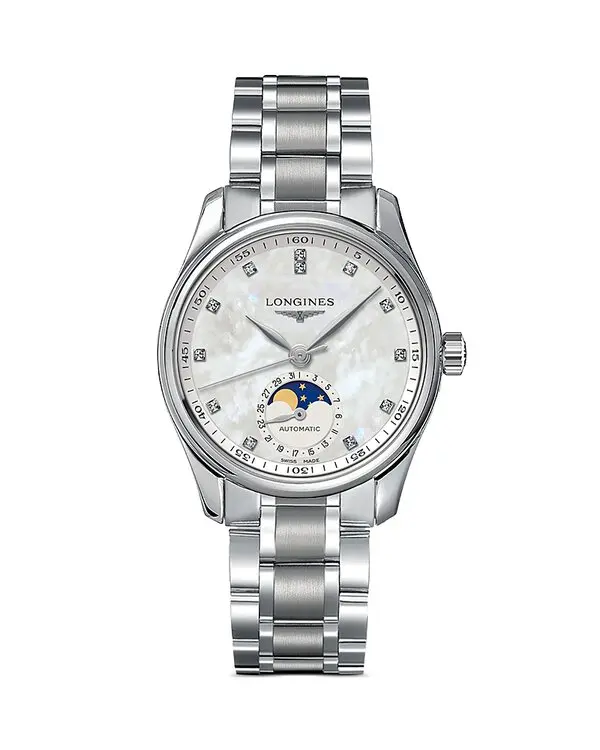 LONGINES Master Collection 34mm Watch - White/silver
