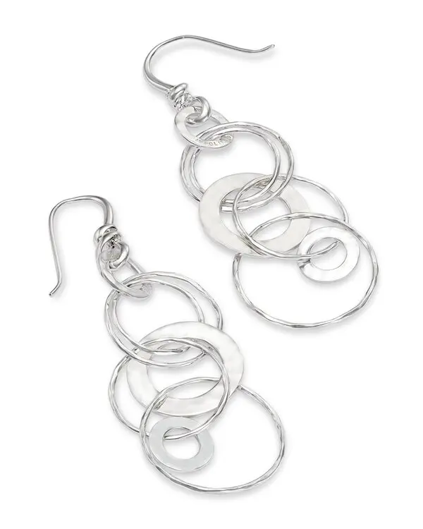Ippolita Sterling Hammered Jet Set Hoop Earrings