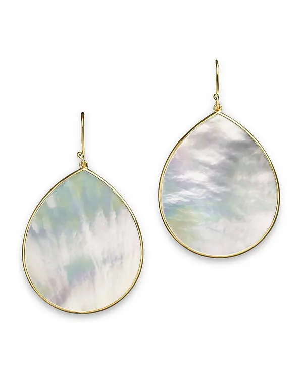 Ippolita 18k Rock Candy Jumbo Teardrop Mother-of-pearl Earrings - Gold