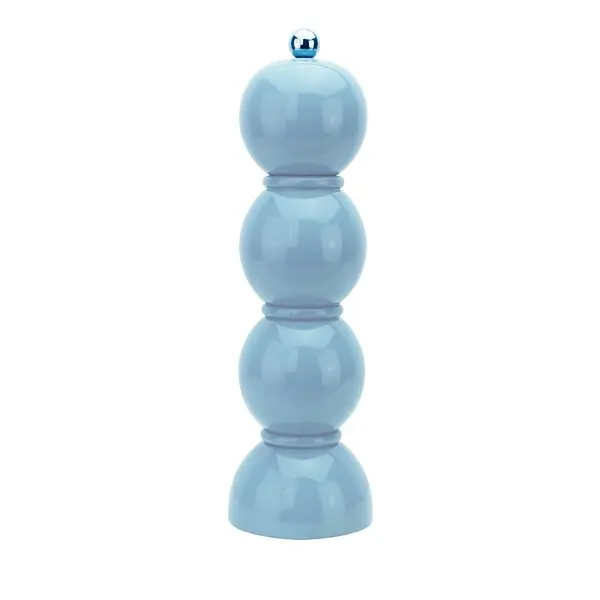 ADDISON ROSS LONDON Bobbin Lacquered Salt Or Pepper Mill Grinder - Periwinkle