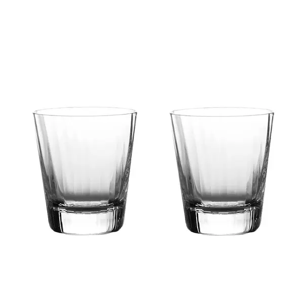 WILLIAM YEOWARD CRYSTAL William Yeoward American Bar Corinne Double Old Fashioned Tumbler, Set Of 2 - Clear