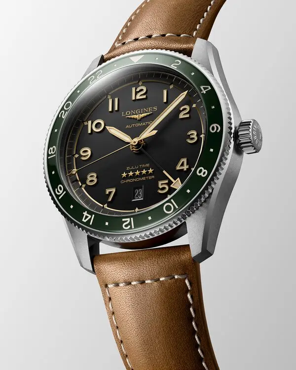 LONGINES Spirit Zulu Time Gmt Chronometer 42mm - Gray/brown