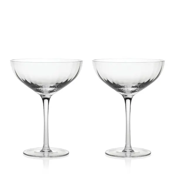 WILLIAM YEOWARD CRYSTAL William Yeoward American Bar Corinne Cocktail Glasses, Pair - Clear