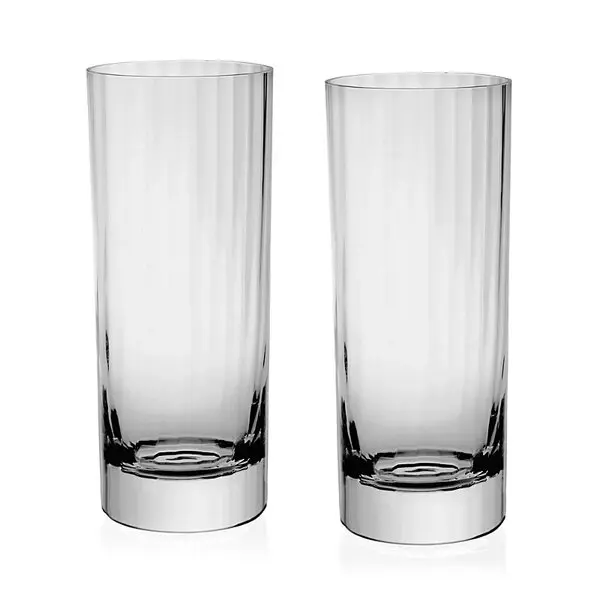 WILLIAM YEOWARD CRYSTAL American Bar Corinne Highball Glass, Set Of 2 - Clear