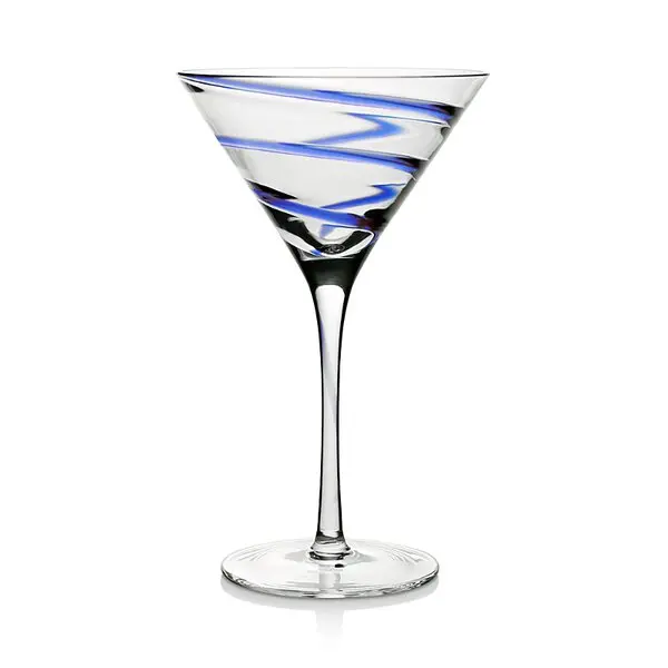 WILLIAM YEOWARD CRYSTAL Bella Martini Glass - Blue