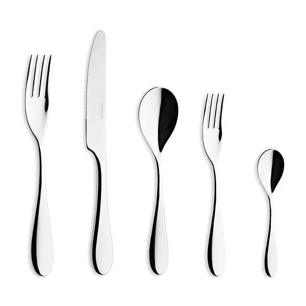 DEGRENNE PARIS Onde Mirroir 5-piece Place Setting - Silver