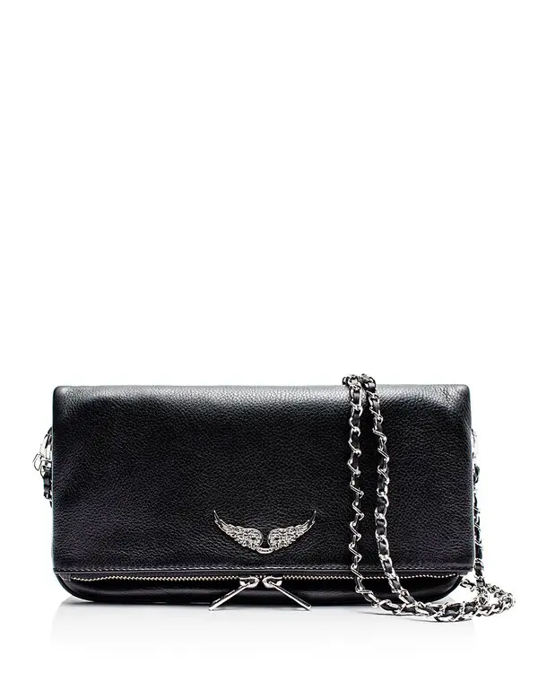 Zadig&Voltaire Rock Leather Shoulder Bag - Noir