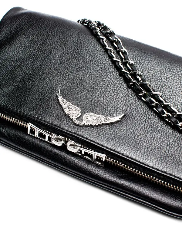 Zadig&Voltaire Rock Leather Shoulder Bag - Noir