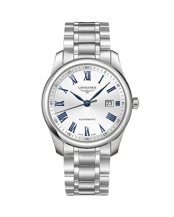 LONGINES Master 40mm Watch - White/silver