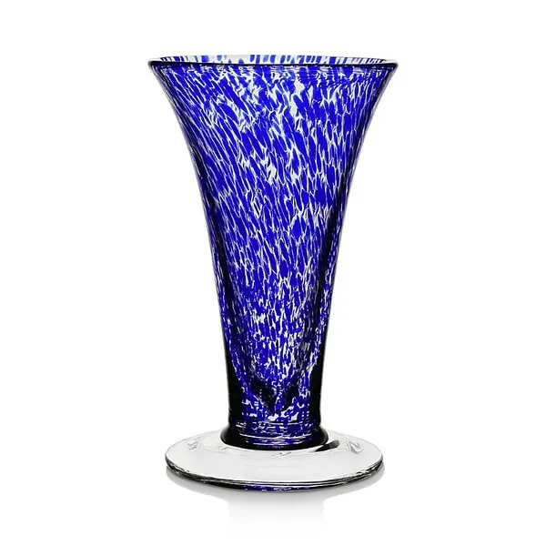 WILLIAM YEOWARD CRYSTAL Vanessa Vase, 9 - Blue