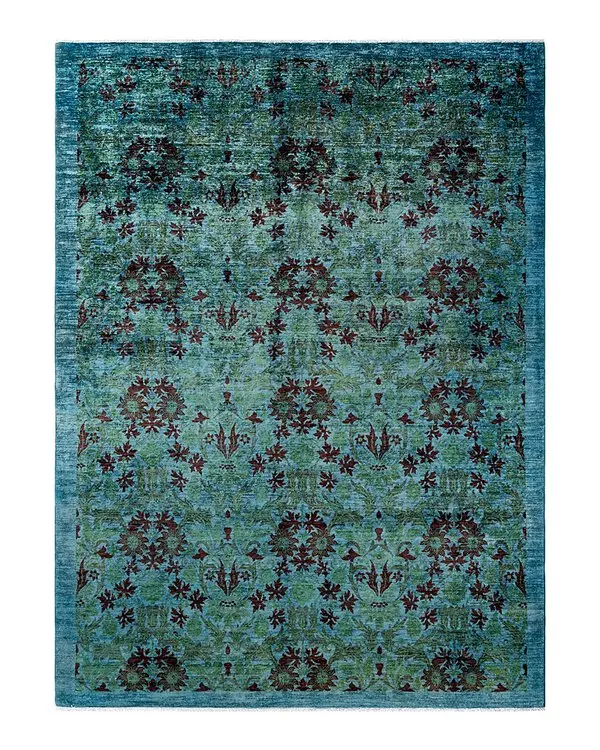 Bloomingdale'S Fine Vibrance M1620 Area Rug, 9'1 X 11'10 - Light Blue