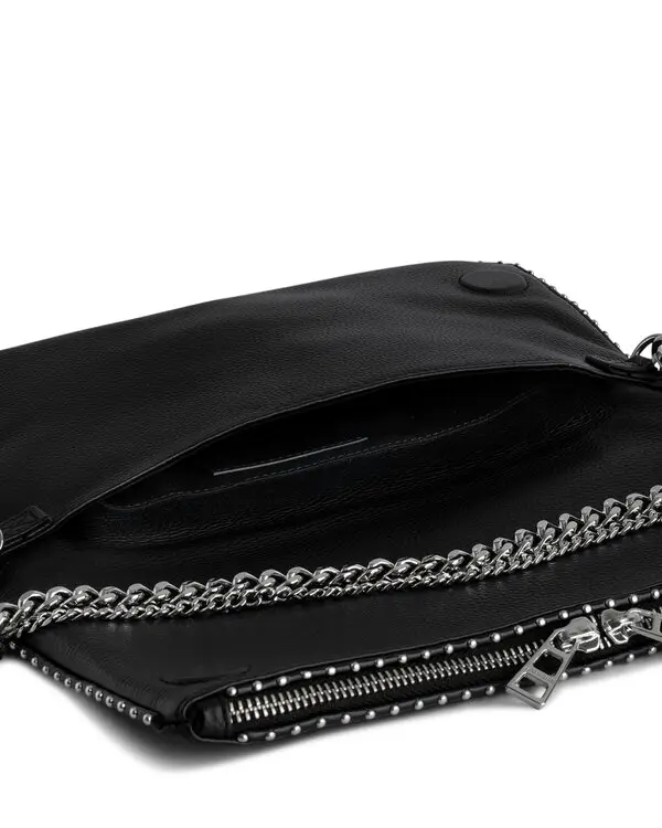 Zadig&Voltaire Rock Studded Leather Clutch