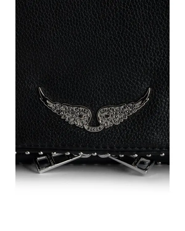 Zadig&Voltaire Rock Studded Leather Clutch