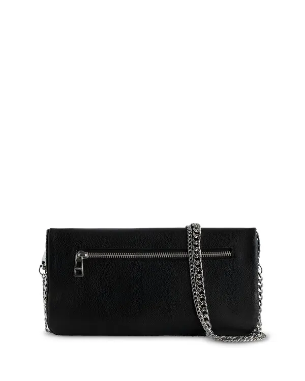 Zadig&Voltaire Rock Studded Leather Clutch