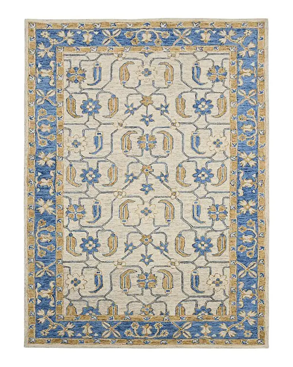 AMER RUGS Romania Pecos Area Rug, 8' X 10 - Blue