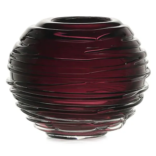 WILLIAM YEOWARD CRYSTAL Miranda Globe Vase 3 - Heliotrope