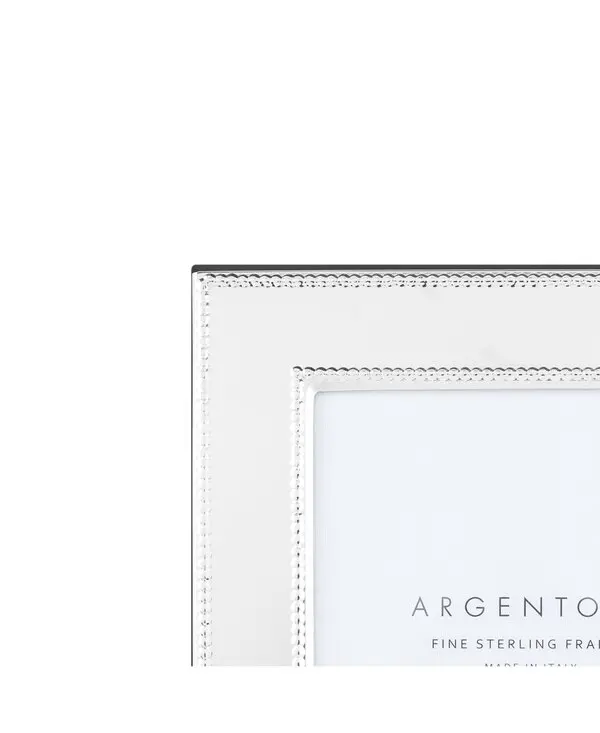 ARGENTO SC Amira Double-bead Sterling Frame, 4 X 6