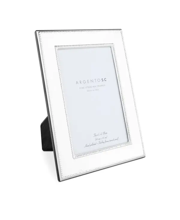 ARGENTO SC Amira Double-bead Sterling Frame, 4 X 6