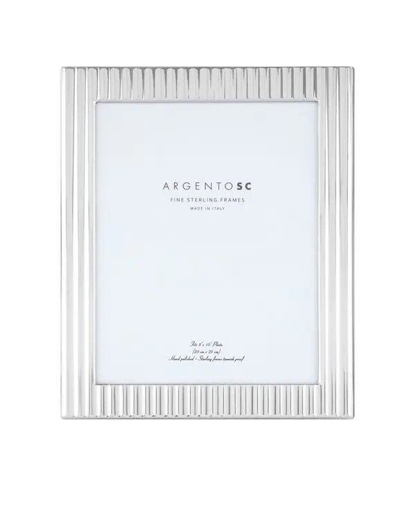 ARGENTO SC Fluted Sterling Picture Frame, 8 X 10