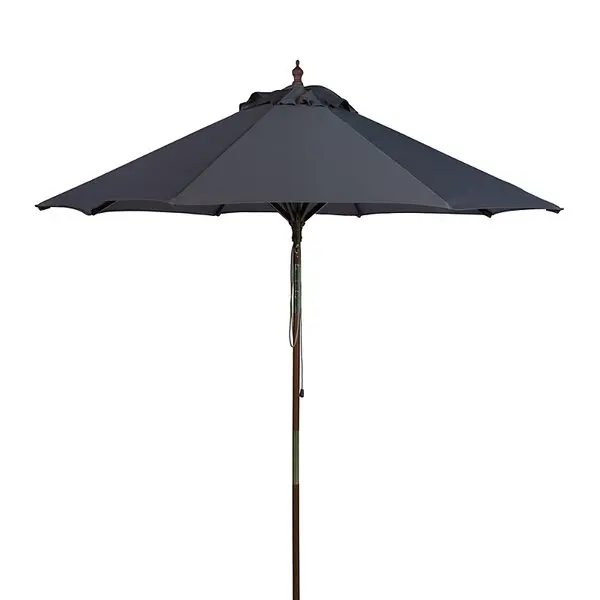 SAFAVIEH Bethany 9 Ft Wooden Umbrella - Gray