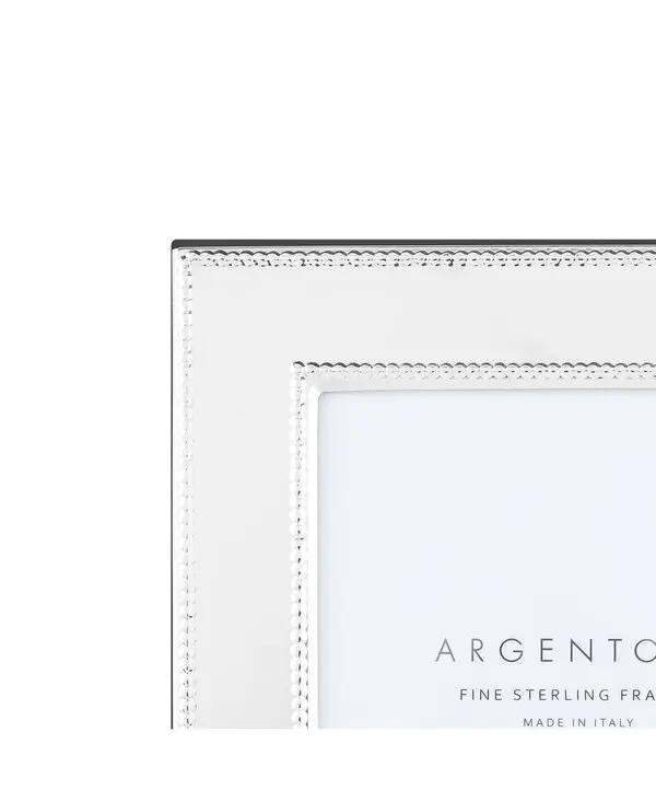 ARGENTO SC Amira Double-bead Sterling Frame, 5 X 7