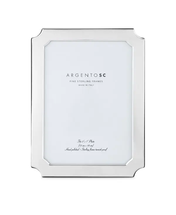 ARGENTO SC Edged Sterling Picture Frame, 5 X 7