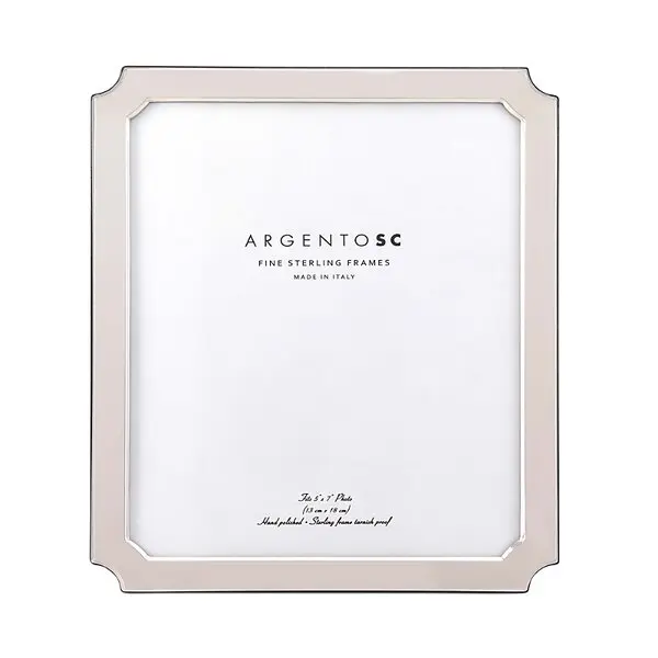 ARGENTO SC Edged Sterling Picture Frame, 5 X 7 - Silver