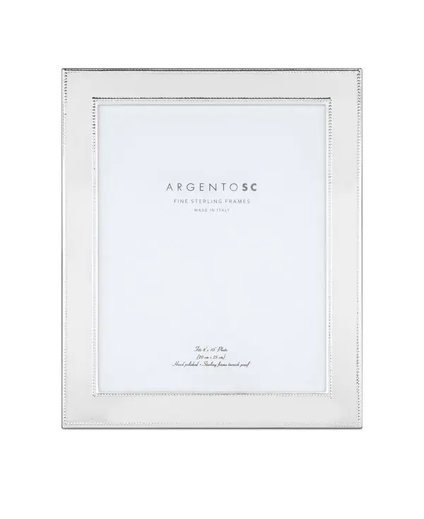 ARGENTO SC Amira Double-bead Sterling Frame, 8 X 10