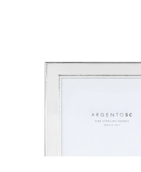 ARGENTO SC Amira Double-bead Sterling Frame, 8 X 10
