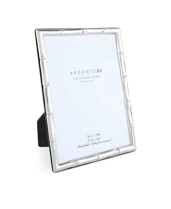 ARGENTO SC Bamboo Sterling Frame, 5 X 7