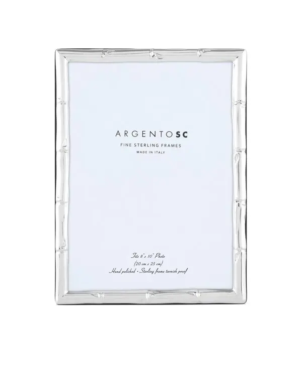 ARGENTO SC Bamboo Sterling Frame, 8 X 10