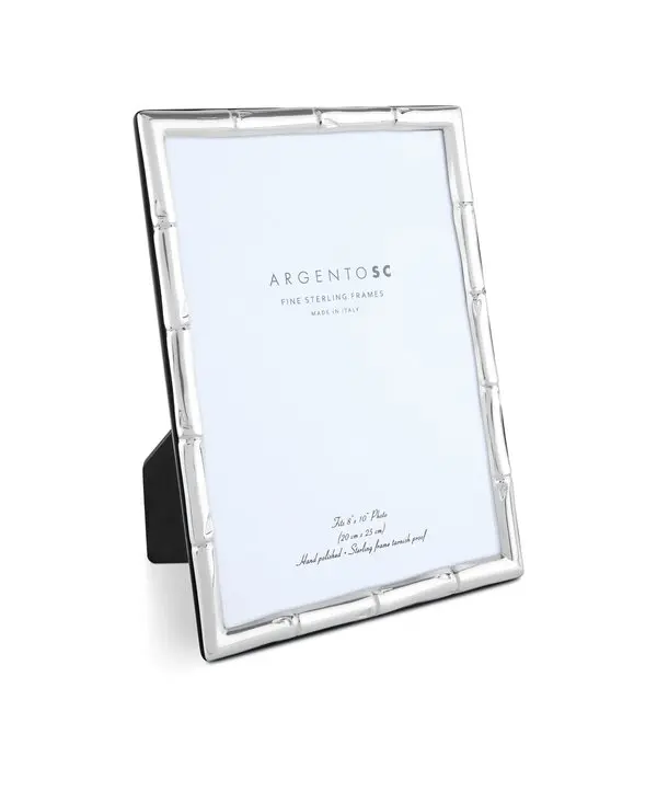 ARGENTO SC Bamboo Sterling Frame, 8 X 10