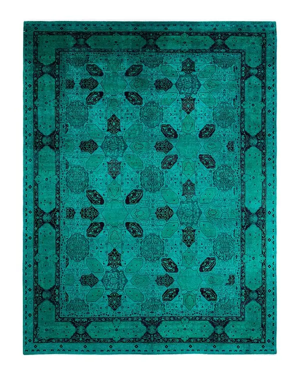 Bloomingdale'S Fine Vibrance M1426 Area Rug, 9'1 X 11'10 - Green