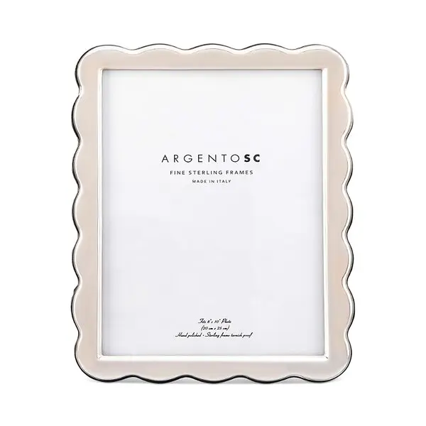 ARGENTO SC Scalloped Sterling Picture Frame, 8 X 10 - Silver