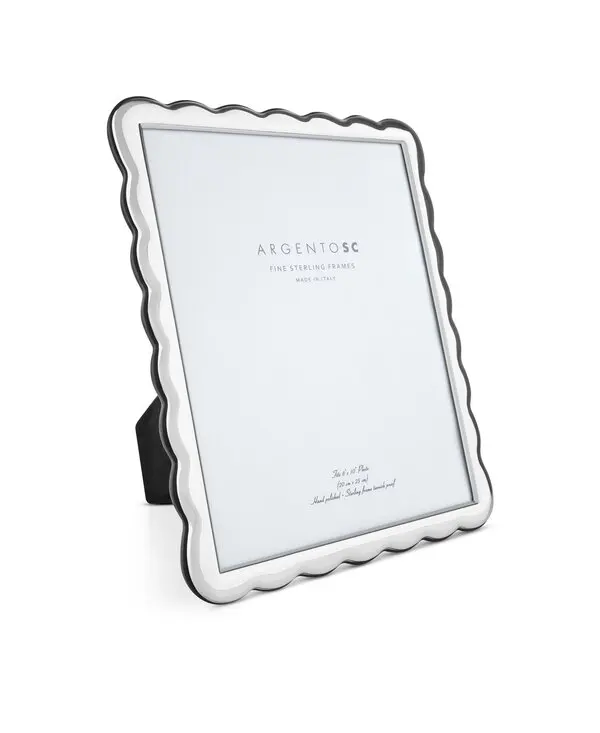 ARGENTO SC Scalloped Sterling Picture Frame, 8 X 10