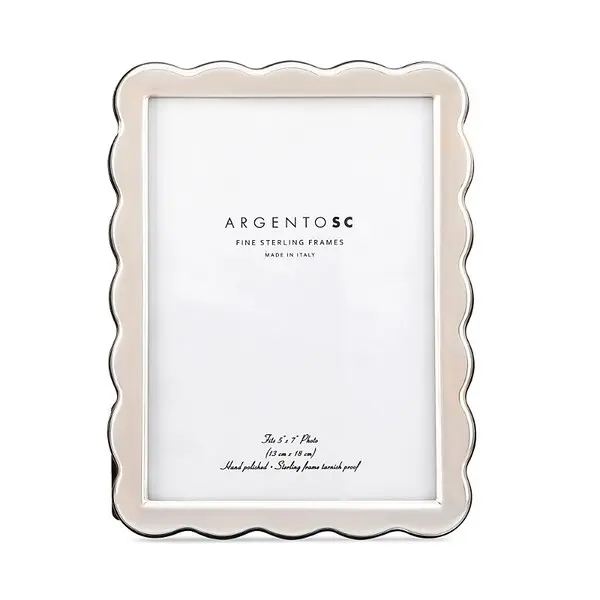 ARGENTO SC Scalloped Sterling Picture Frame, 5 X 7 - Silver