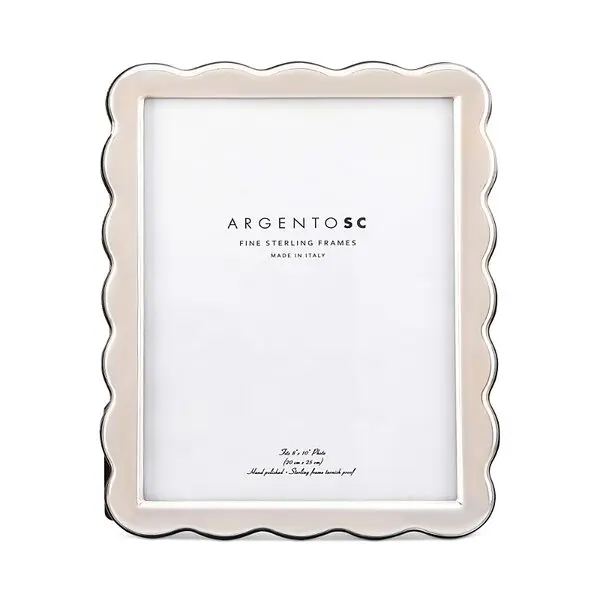 ARGENTO SC Scalloped Sterling Picture Frame, 4 X 6 - Silver