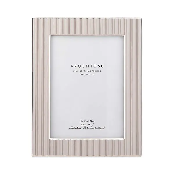 ARGENTO SC Fluted Sterling Picture Frame, 4 X 6 - Silver