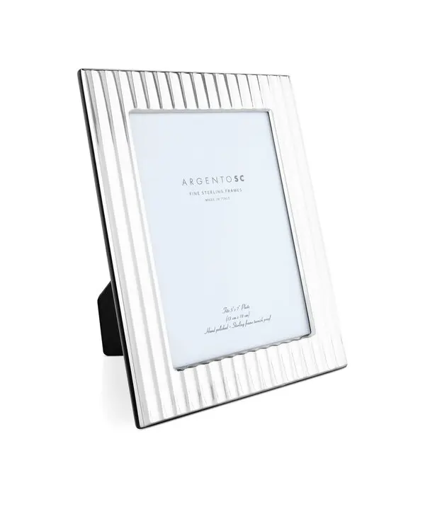 ARGENTO SC Fluted Sterling Picture Frame, 5 X 7
