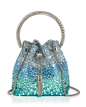 JIMMY CHOO Bon Bon Embellished Bucket Bag