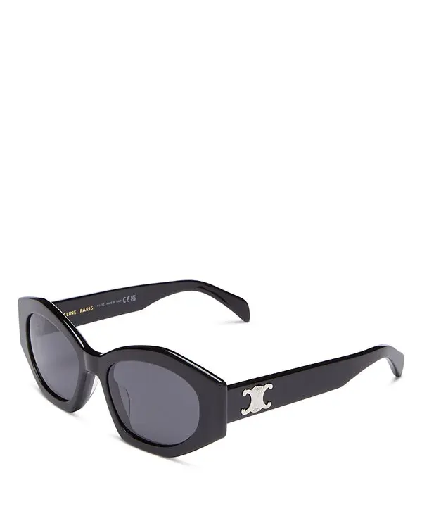 Celine Triomphe Cat Eye Sunglasses - Black/gray Solid