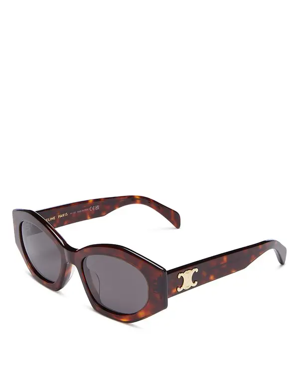 Celine Triomphe Cat Eye Sunglasses - Havana/gray Solid