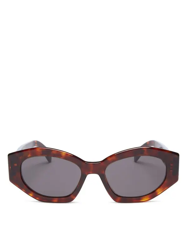 Celine Triomphe Cat Eye Sunglasses - Havana/gray Solid