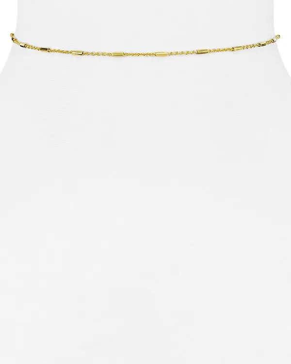 Argento Vivo Bar And Chain Choker Necklace - Gold
