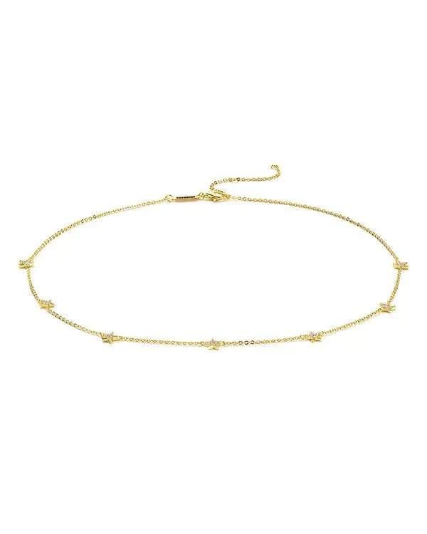 Argento Vivo Pave Star Choker Necklace - Gold