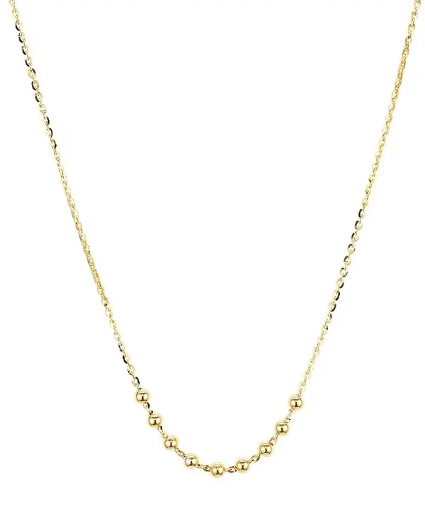 Argento Vivo 14k -plated Sterling Silver Beaded Chain Necklace - Gold
