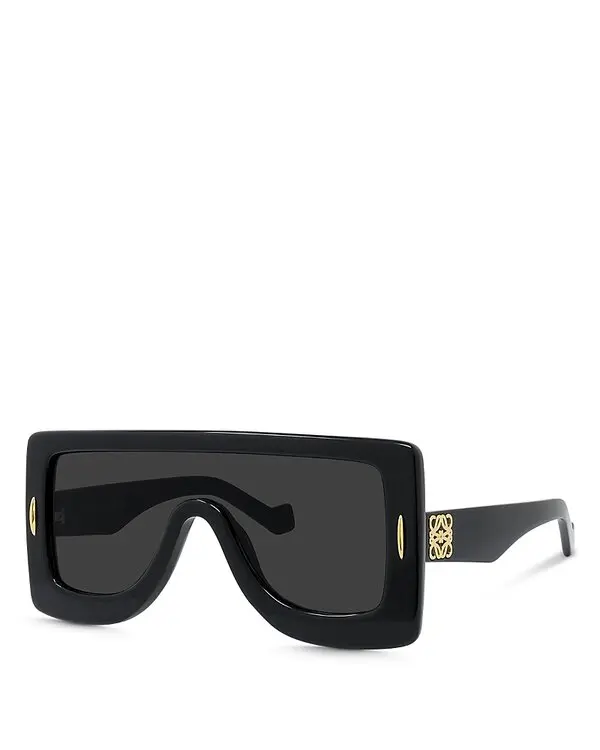Loewe Chunky Anagram Mask Sunglasses - Black/gray Solid