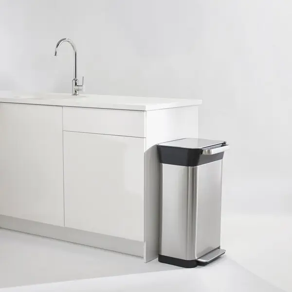 JOSEPH JOSEPH Titan 30 Trash Compactor Kitchen Bin - Stainless Steel
